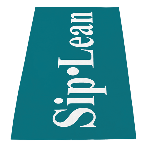 Sip Lean / Large Full Color Heavyweight Beach Towel / Full Color Print ...