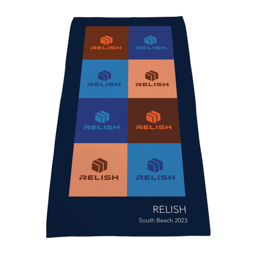 Relish / Full Color Print Beach Towel / Full Color Print Towels