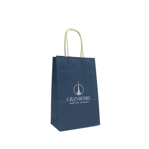 Cranberry Baptist Church / Mini Kraft Color Paper Shopper Bag / Paper Bags