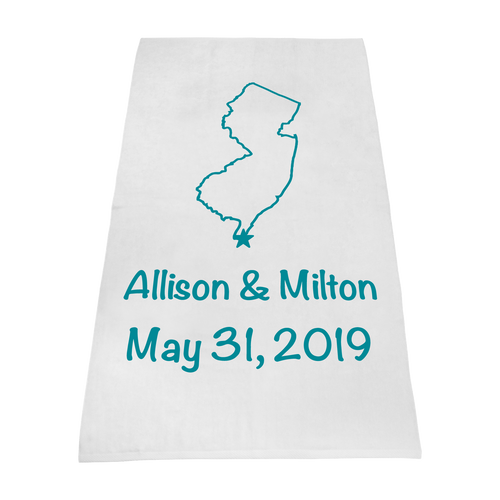 Allison Roditi / Budget White Beach Towel / Imprinted Beach Towels