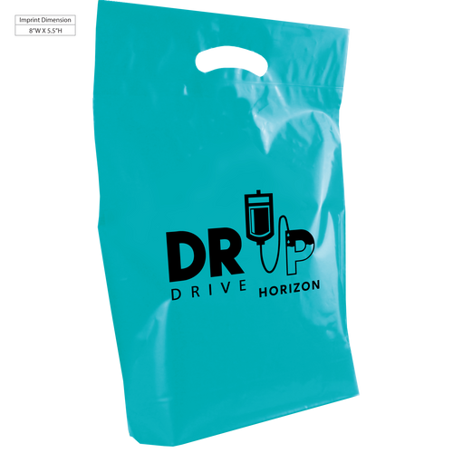 Drip Drive Horizon / Medium Recyclable Die Cut Plastic Bag / Plastic Bags