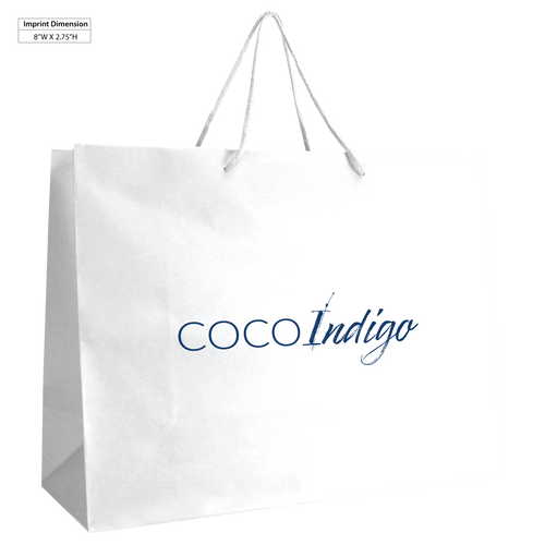 COCO INDIGO / Large Matte Shopper Bag / Breast Cancer Awareness Bags