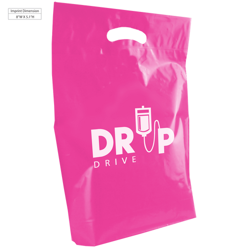Drip Drive / Medium Recyclable Die Cut Plastic Bag / Plastic Bags