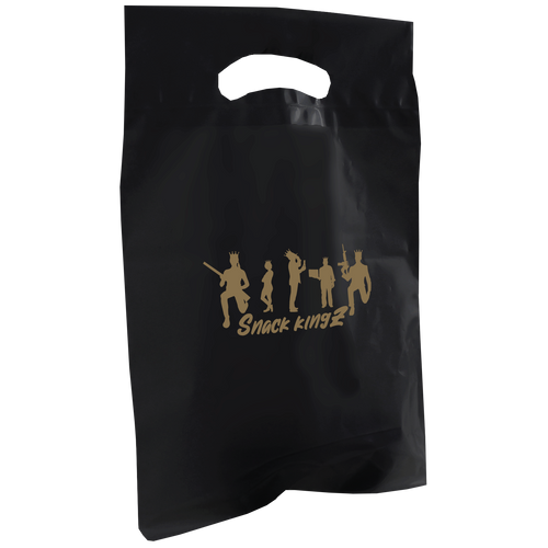 Snack KingZ / Small Recyclable Die Cut Plastic Bag / Plastic Bags