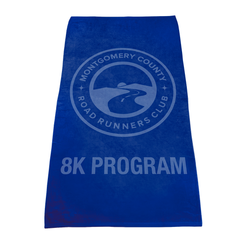 Montgomery County Road Runners 8K Program / Classic Color Beach Towel ...